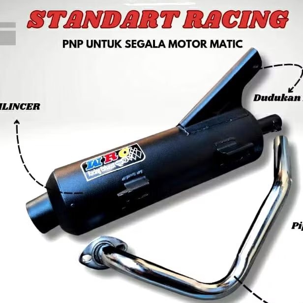 Jual KNALPOT TERLARIS EMBER/ WRC MATIC MIO BEAT SCOOPY VARIO FINO MIO ...