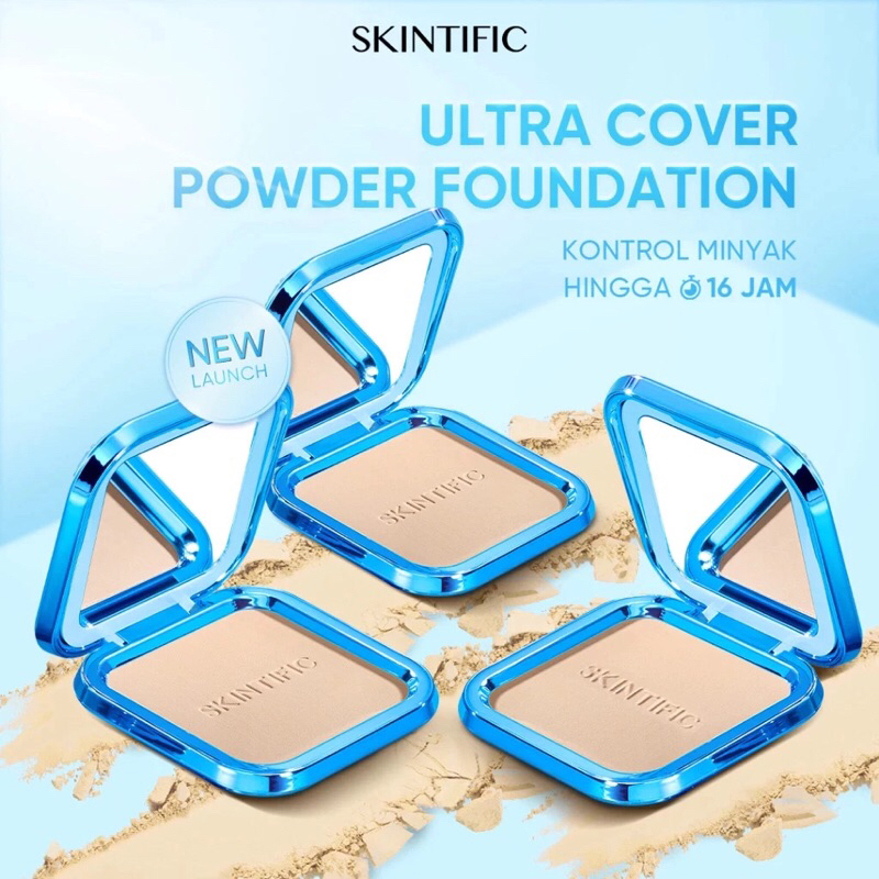 Jual SKINTIFIC - Ultra Cover Powder Foundation 9g | Two Way Cake ...
