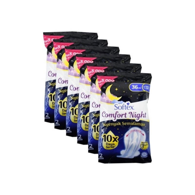 Jual SOFTEX COMFORT NIGHT UKURAN 36 CM RENCENG ISI 10 SACHET | Shopee ...