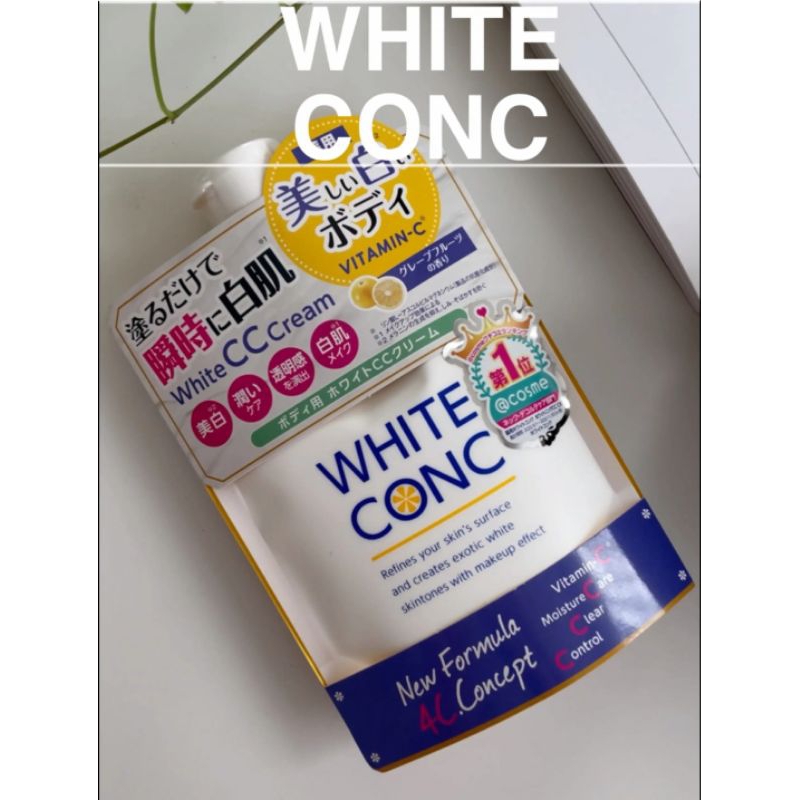 Jual White Cons Whitening CC Cream JAPAN untuk body 200g | Shopee Indonesia