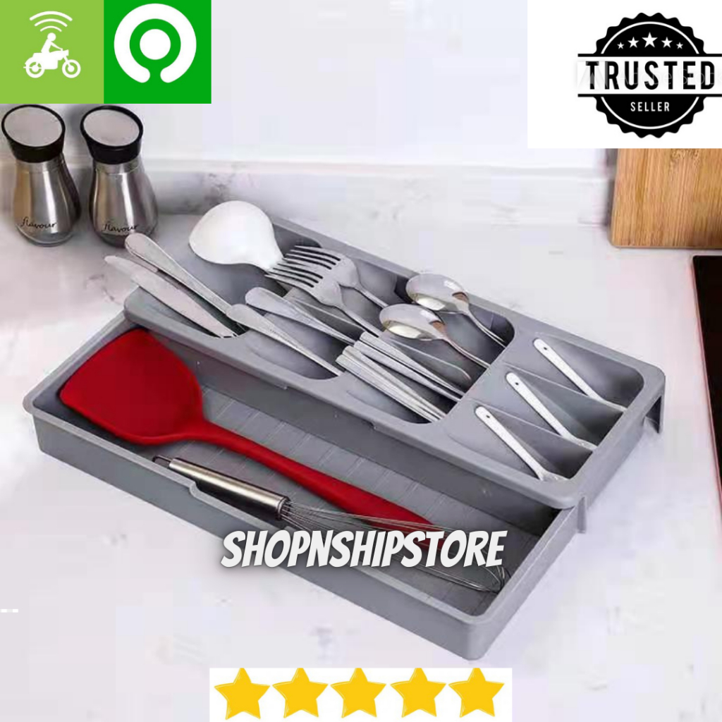 Jual Rak Tempat Sendok Garpu Organizer Wadah Laci Dapur Tableware ...