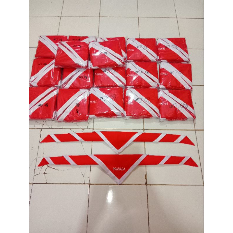 Jual Husaeni Shop Kacu 8 cm Bordir dan Polos Kacu Hasduk Pramuka TK ...