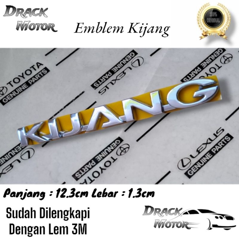 Jual Emblem Tulisan Kijang Chrome Original Toyota Innova Zenix // Logo ...
