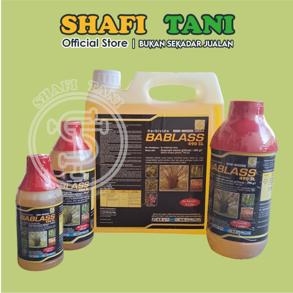 Jual HERBISIDA BABLASS 490L - isopropilamina glifosat 490 G/L - bahan ...