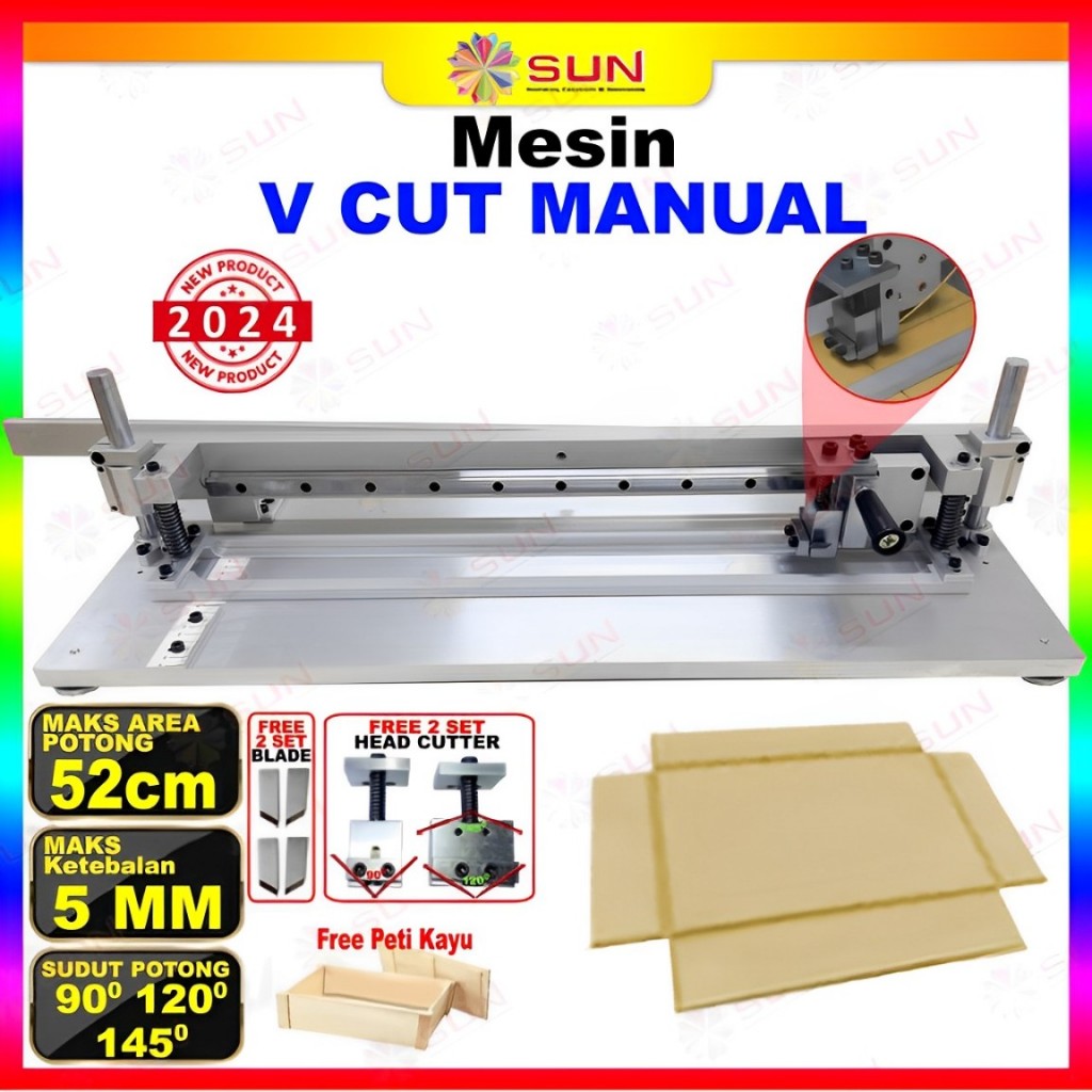 Jual Mesin V-Cut Manual Panjang 520 mm & 700 mm / V Cut / Grooving ...