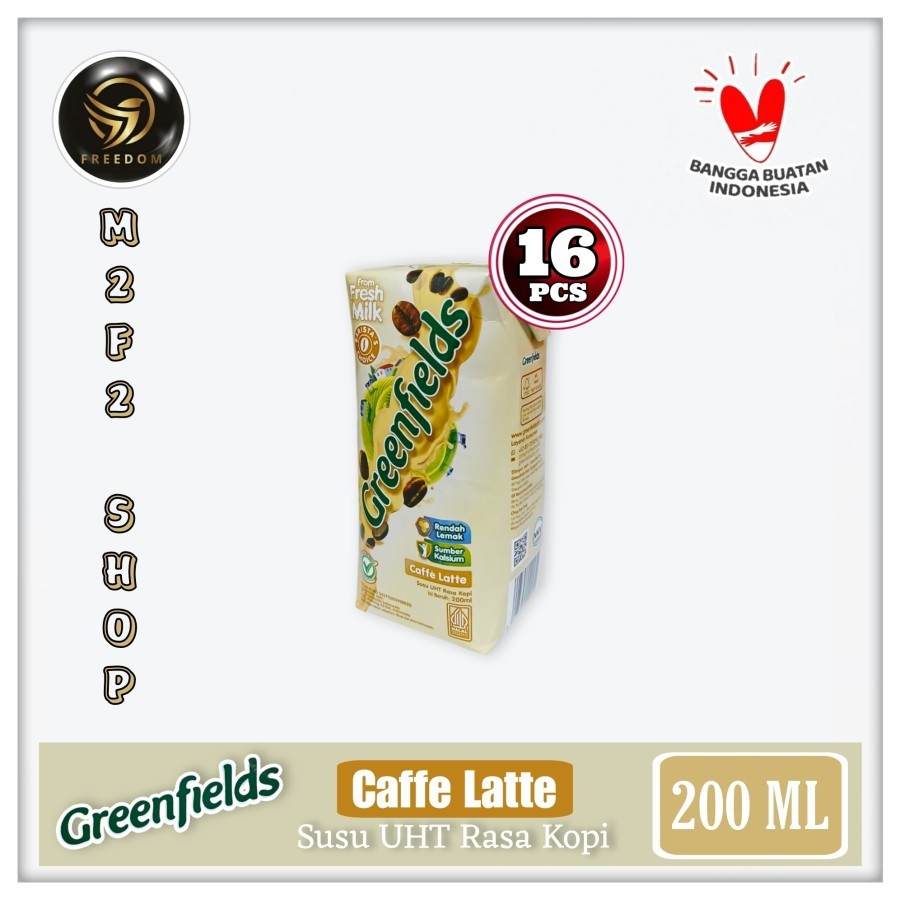 Jual Greenfields Low Fat Caffe Latte Milk | Susu UHT Kotak Rasa Kopi ...