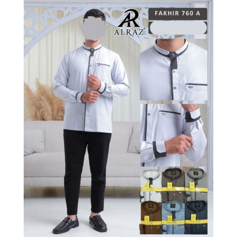 Jual Koko Alraz Lengan Panjang Model Fakhir dengan Motif Polos Elegan ...
