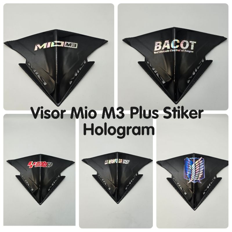 Jual Visor Mio M3 Hitam Plus Stiker Hologram - Visor Mio M3 - Mio Z ...