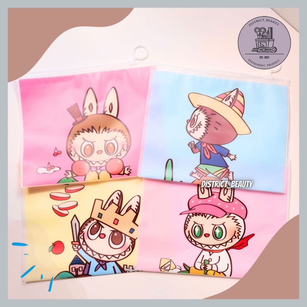 Jual ZIPPER POUCH LABUBU POUCH ZIPPER LABUBU ZIPPER BAG SERBAGUNA MOTIF ...