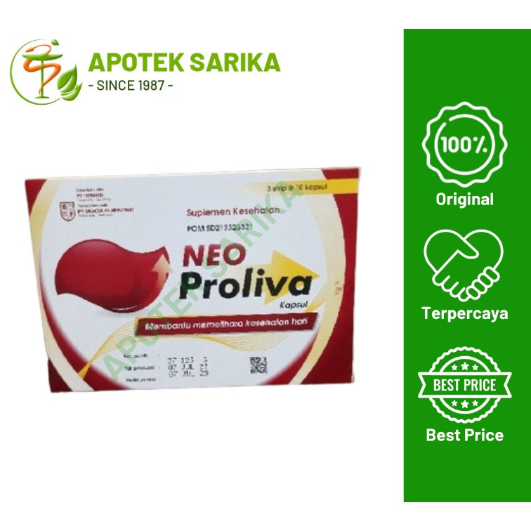 Jual Neo Proliva Strip Isi 10 Tablet - Suplemen Untuk Menjaga Kesehatan ...
