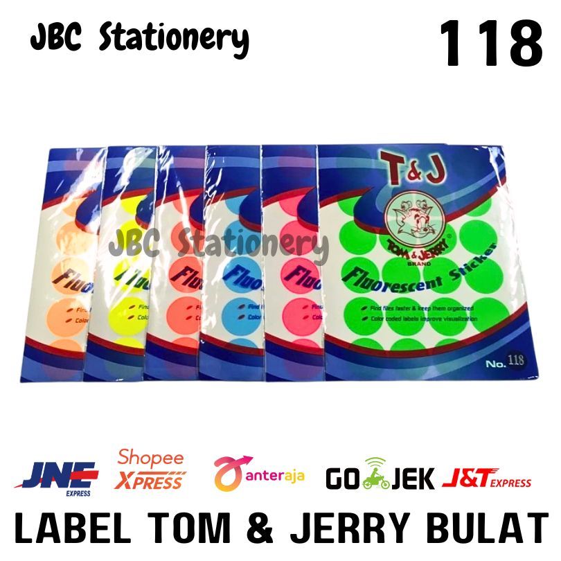 Jual LABEL BULAT WARNA 118 DIAMETER 32MM | Shopee Indonesia