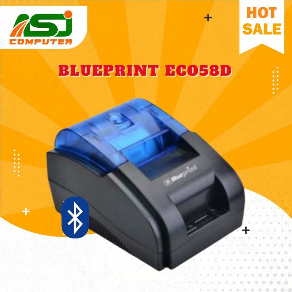 Jual PRINTER BLUETOOTH THERMAL KASIR ECO 58D BLUEPRINT ECO58D ( USB + BT + RJ11 ) | Shopee Indonesia