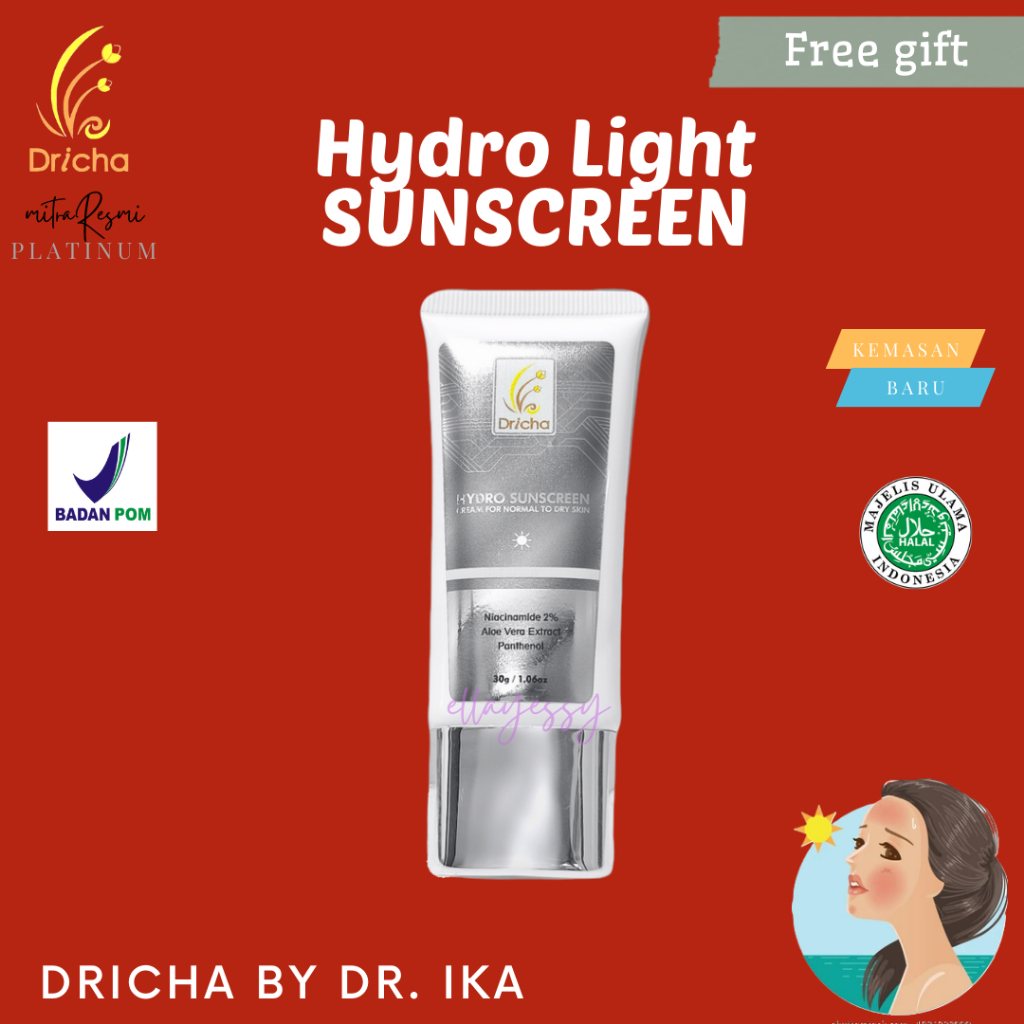 Jual Dricha hydro sunscreen 30 gram Mitra Resmi Platinum Malang ...