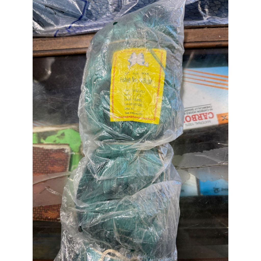 Jual Jaring Nylon/ Nilon/ Benang/ Arat D3 2-1/2" 100 Mds x 100 Yards ...
