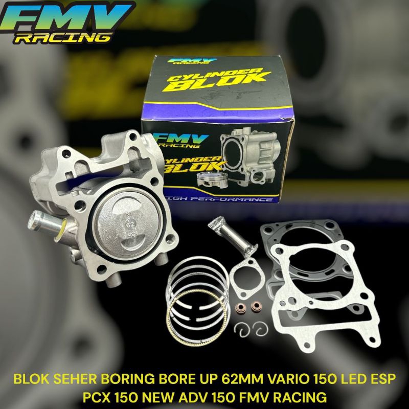 Jual BLOCK BLOK SEHER BORING BORE UP FMV RACING VARIO 125 150 PCX 150 ...