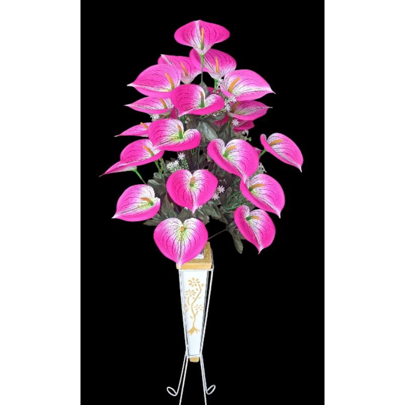 Jual [bunga set pot] bunga kalalili garis cabang 24 / aronpanda ...