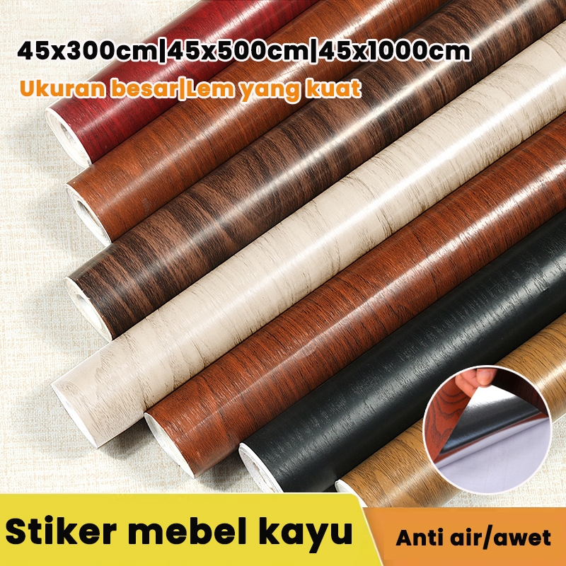 Jual 【mahal】stiker kayu stiker motif kayu walpaper dinding serat kayu ...