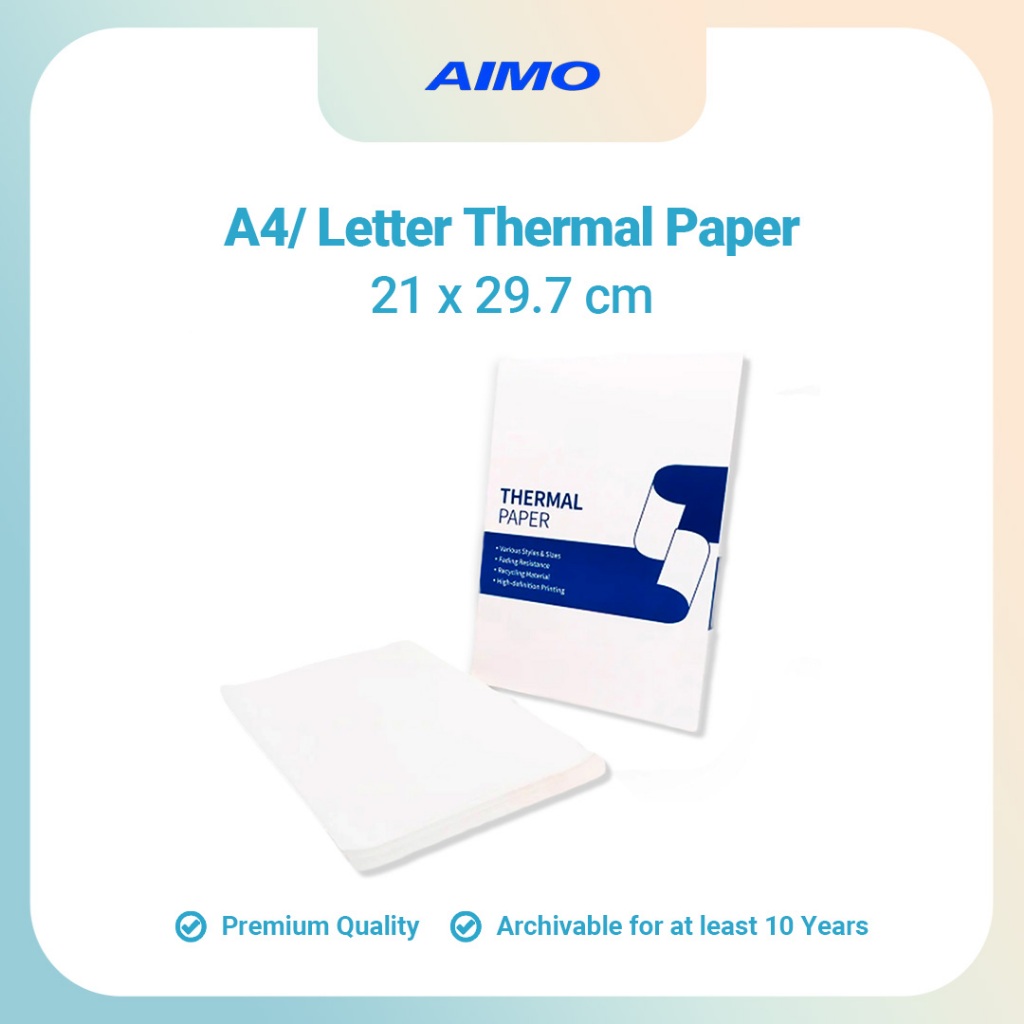Jual AIMO Thermal Paper A4 M08E/Tattoo Paper Compatible with AIMO M08F ...