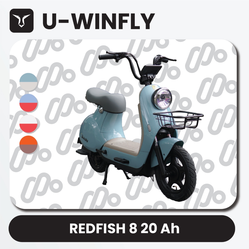 Jual Sepeda Listrik U-Winfly Redfish 8 | RF 8 (20Ah) | Shopee Indonesia