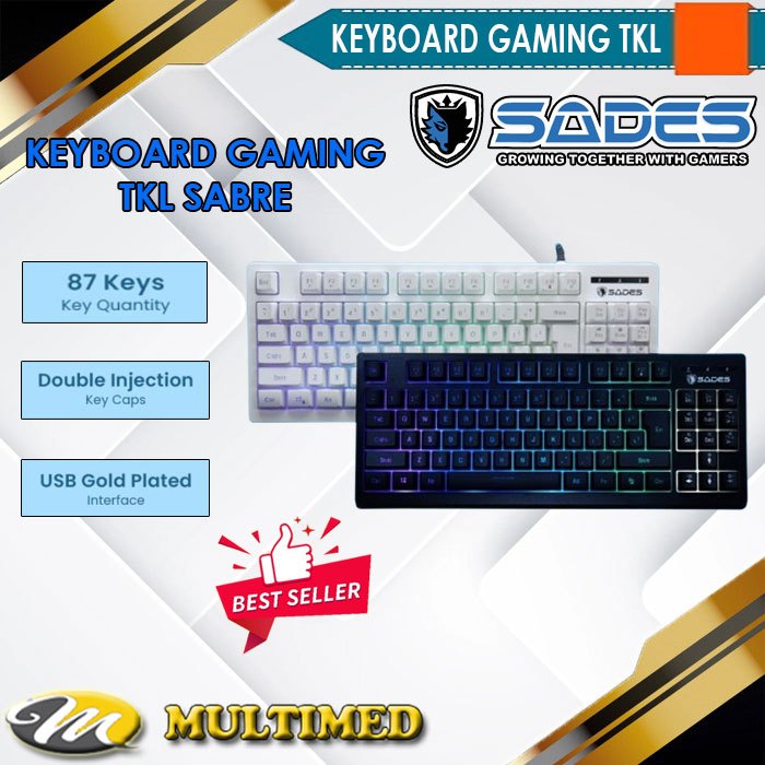 Jual Keyboard Gaming SADES Sabre TKL RGB | Shopee Indonesia