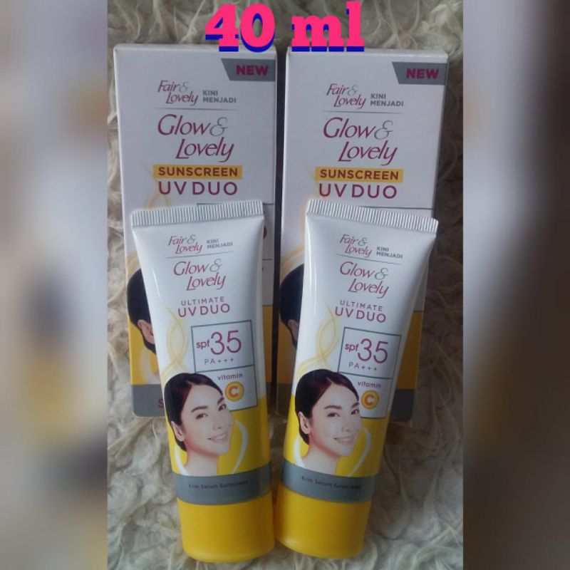 Jual Glow & Lovely/ fair&lovely/ sunscreen lovely/ krim serum sunscreen ...