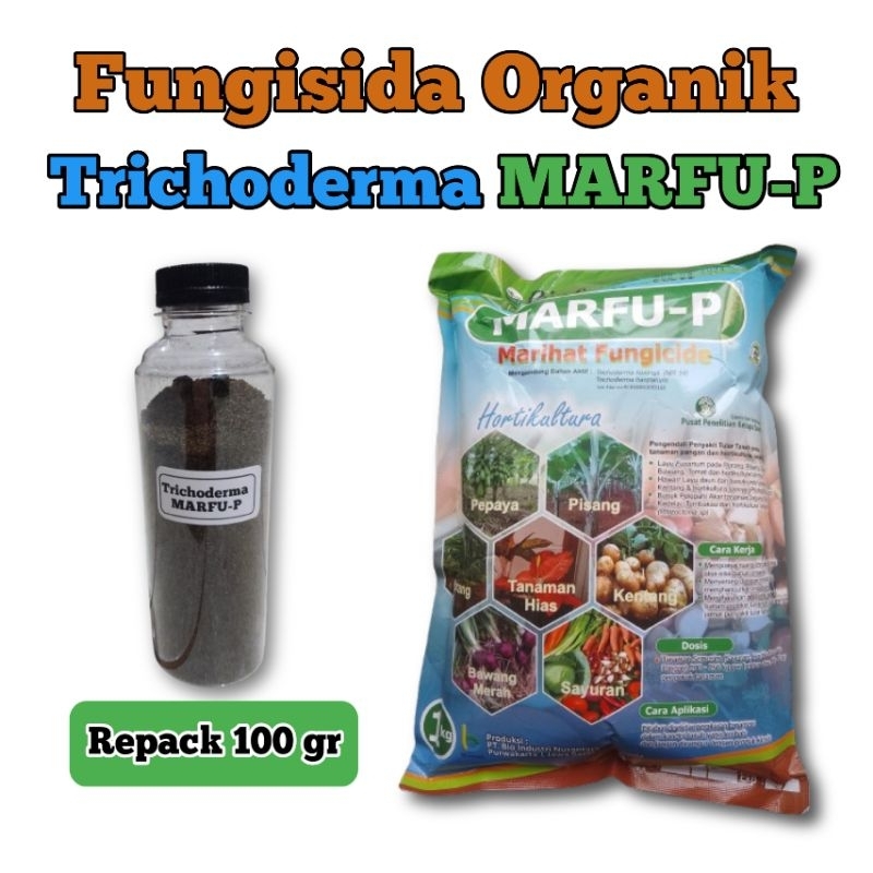 Jual Trichoderma Harzianum Marfu P Repack 100 Gram Botol Fungisida ...