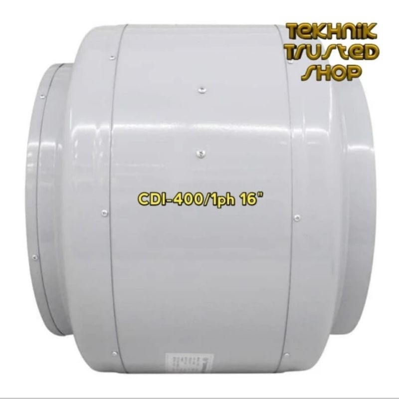 Jual Centrifugal blower hisap Duct inline size 16" CDI400 | Shopee ...