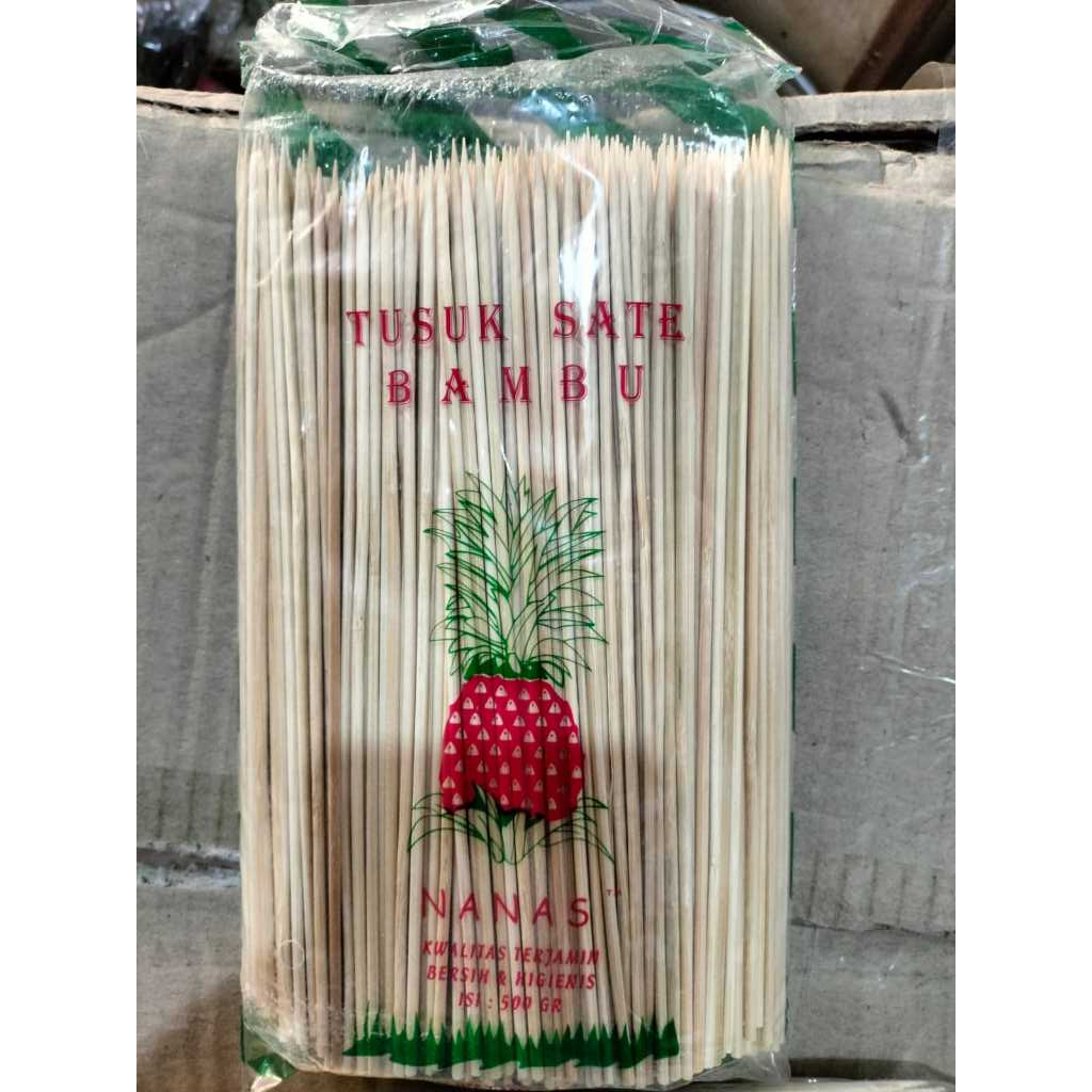 Jual Tusuk Sate / Lidi Sate Bambu Cap Nanas Terbaik dan Terlaris (1 ...
