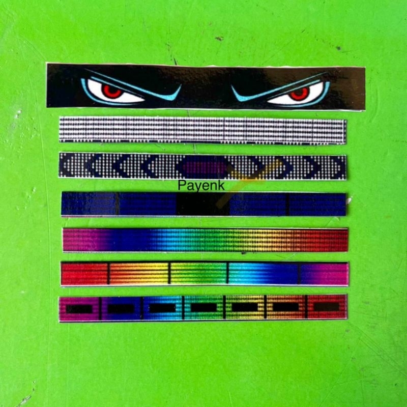 Jual STIKER STROBO BIASA BONUS STIKER MATA (isi 7 pcs) | Shopee Indonesia