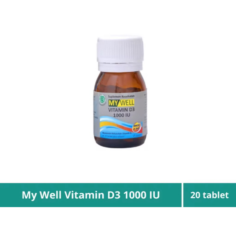 Jual MY WELL VITAMIN D3 1000 IU (OTC) | Shopee Indonesia