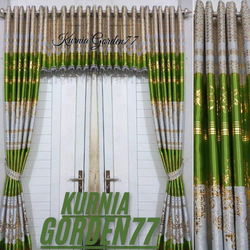 Jual Gorden 1set Jendela Dan Pintu Tarung Ruang Tamu Poni Atas Pintu ...