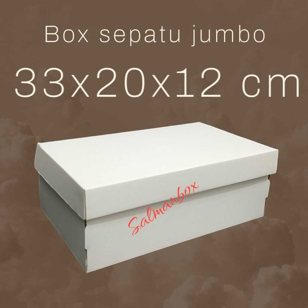Jual BOX SEPATU JUMBO POLOS SIZE 33x20x12 CM/BOX SEPATU BOOTS/BOX ...