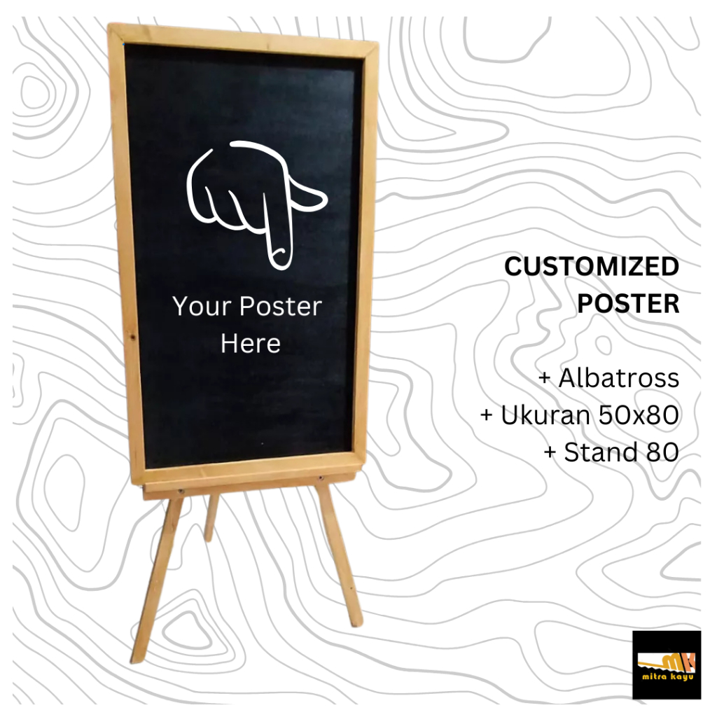 Jual Papan Signage Banner Papan menu Papan Poster Digital Print Kayu ...