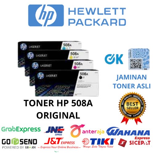 Jual Toner HP LaserJet 508A 1 Set (CF360A) Original Cartridge | Shopee ...