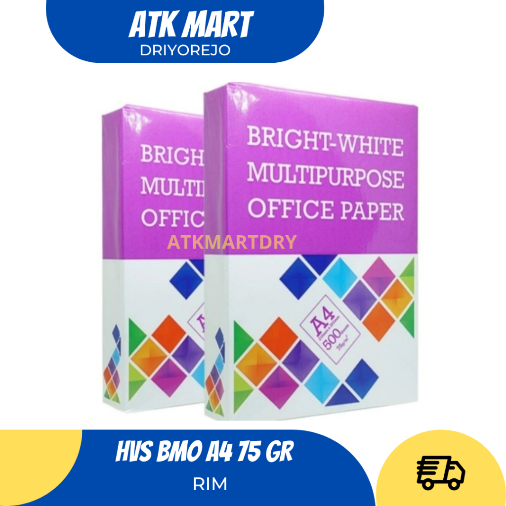 Jual HVS 1 RIM 75 GRAM A4 BMO COPIER KERTAS PUTIH 500 LEMBAR DOKUMEN ...