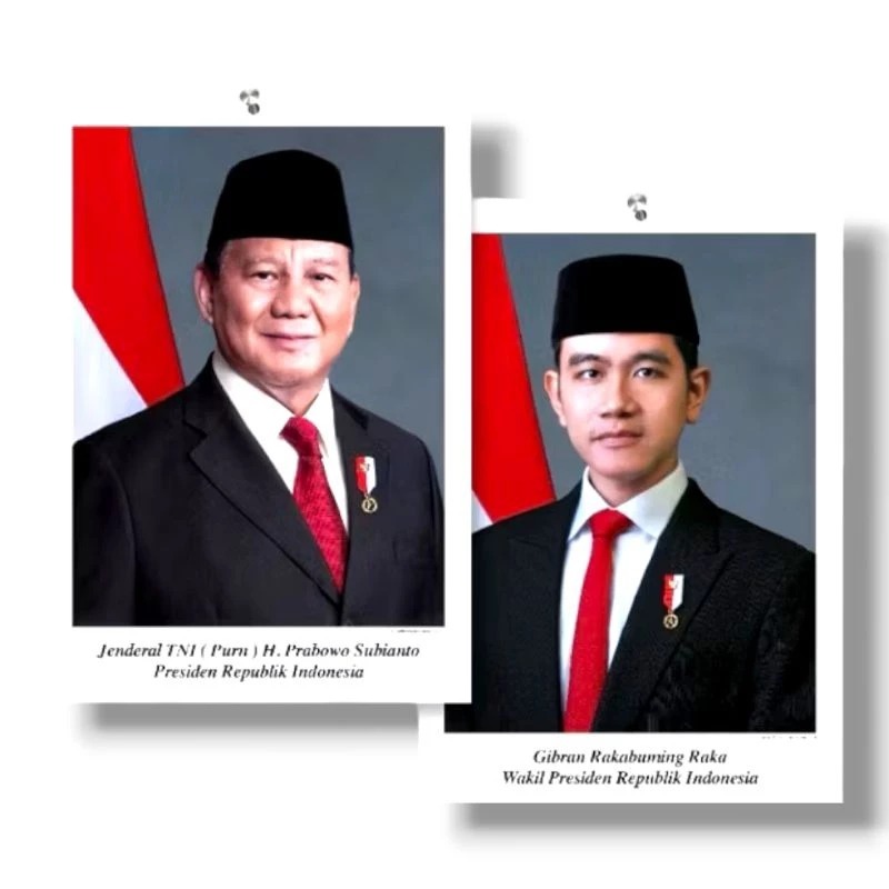 Jual POSTER Foto Presiden Dan Wakil Presiden - Poster Presiden dan Wakil Presiden Prabowo Gibran ...