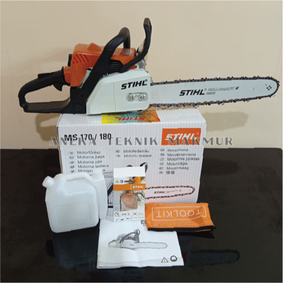 Jual Chainsaw STIHL MS 170/180 Komplit Siap Pakai + Bar 16" +Rantai Mesin Potong Kayu Gergaji ...