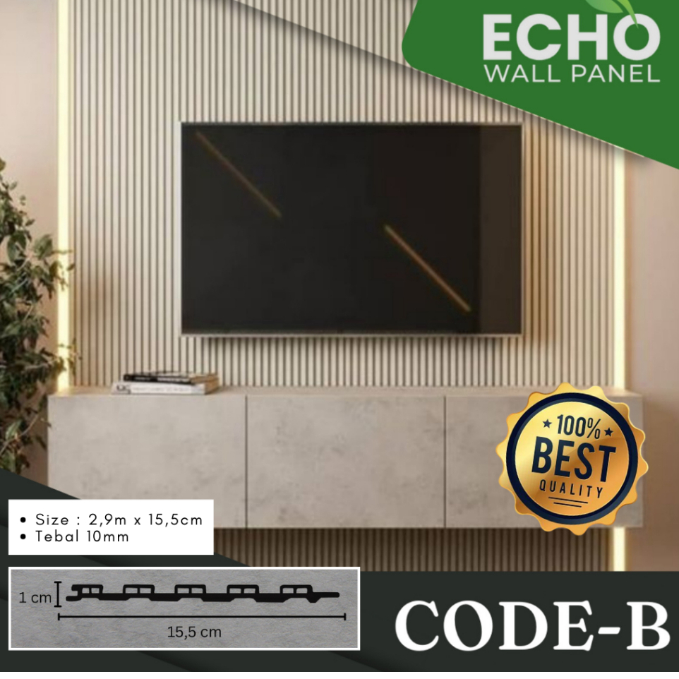 Jual Echo Wood Panel / WPC Wallpanel / Panel Dinding Panjang 2,9m (Kode ...