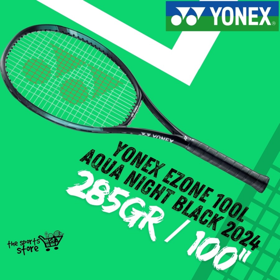 Jual Raket Tenis YONEX Ezone 100L Aqua Night Black 2024 ( 285gr / 100" ) | Shopee Indonesia