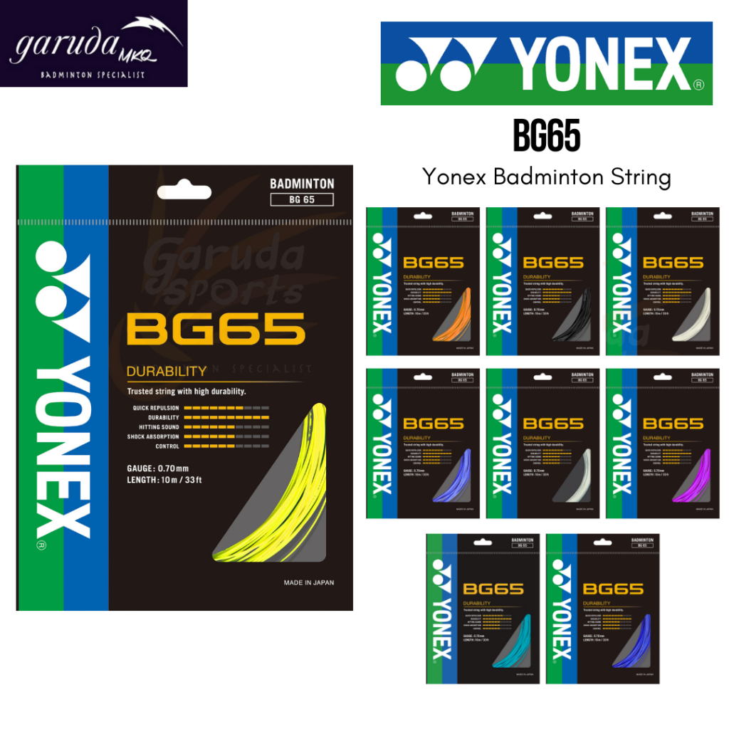 Jual Senar Yonex BG 65 / Senar Raket Bulutangkis Yonex BG 65 / Senar ...