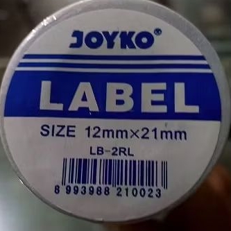 Jual Joyko Label Size 12 mm x 21 mm Putih (1 baris) | Shopee Indonesia