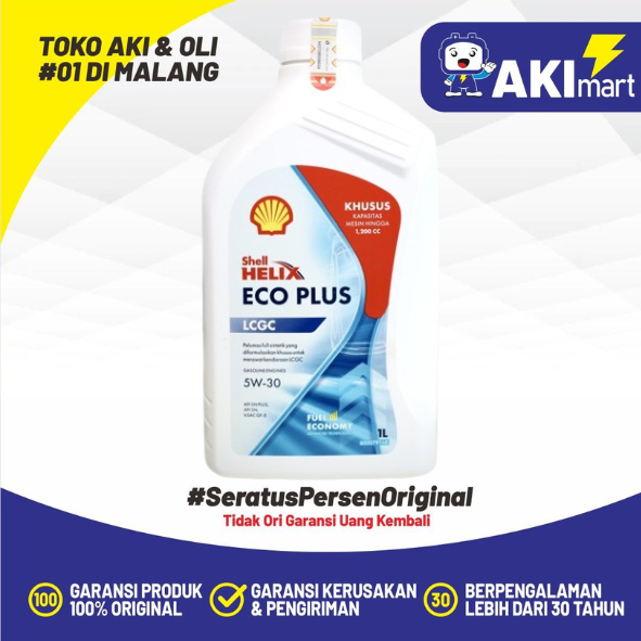 Jual Shell Helix Eco 5W30 Plus 1 Liter Oli Mobil | Shopee Indonesia