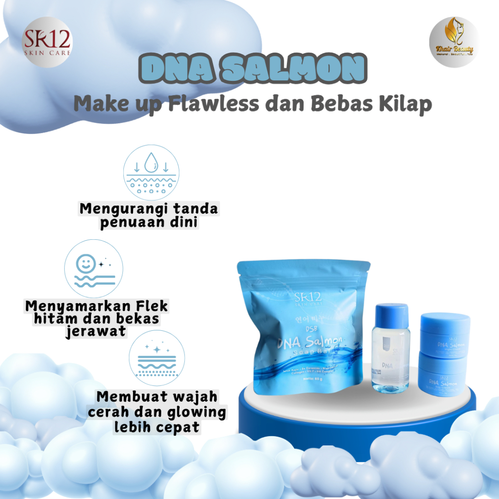 Jual SR12 DNA Salmon Paket Perawatann Wajah Mencerahkan Melembabkan Dan Merawat Skin Barrier ...