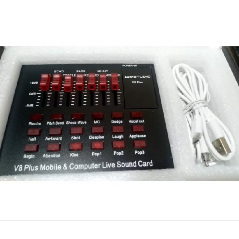 Jual alat karaoke sound card v8 plus | Shopee Indonesia