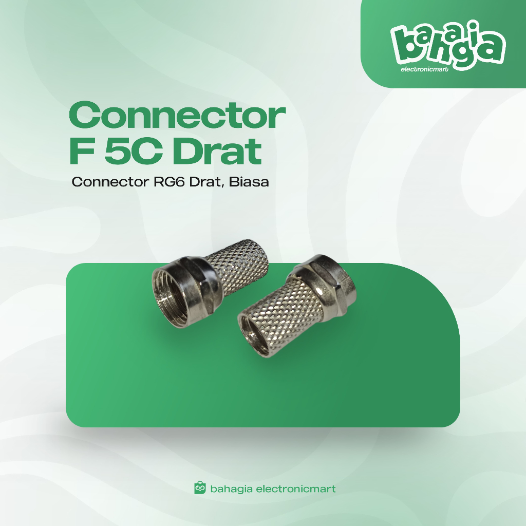 Jual Jack konektor sambungan F Drat Besi 5C / RG6 / Antena / Parabola Biasa | Shopee Indonesia