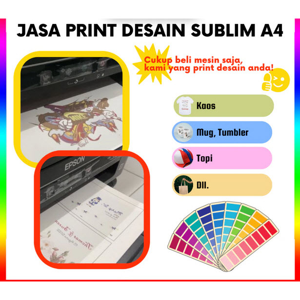 Jual Jasa Cetak / Print Desain Kertas Sublime A4 | Shopee Indonesia