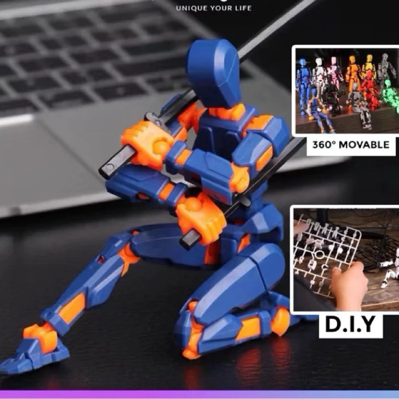 Jual Mainan DIY Dummy 13 Articulated Action Figure / Action Figure 3D ...