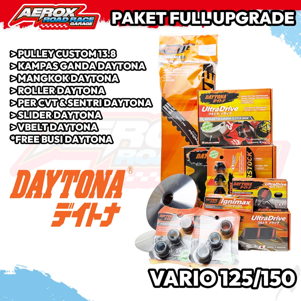 Jual PAKET CVT FULL UPGRADE DAYTONA VARIO 125 150 VARIO 150 RACING ...