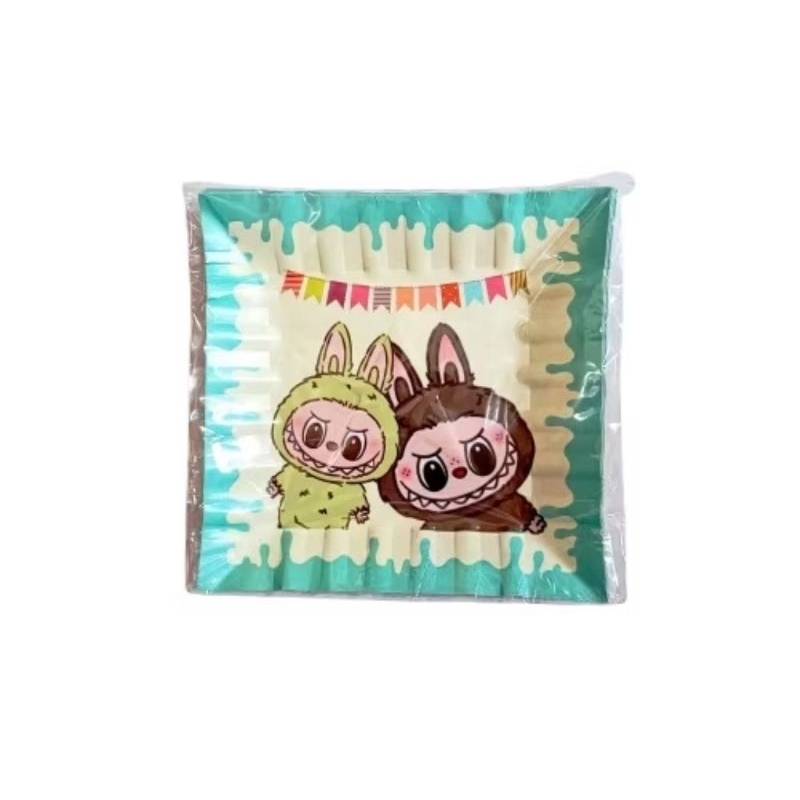 Jual Piring kertas LABUBU piring snack ultah piring kue ulang tahun ...