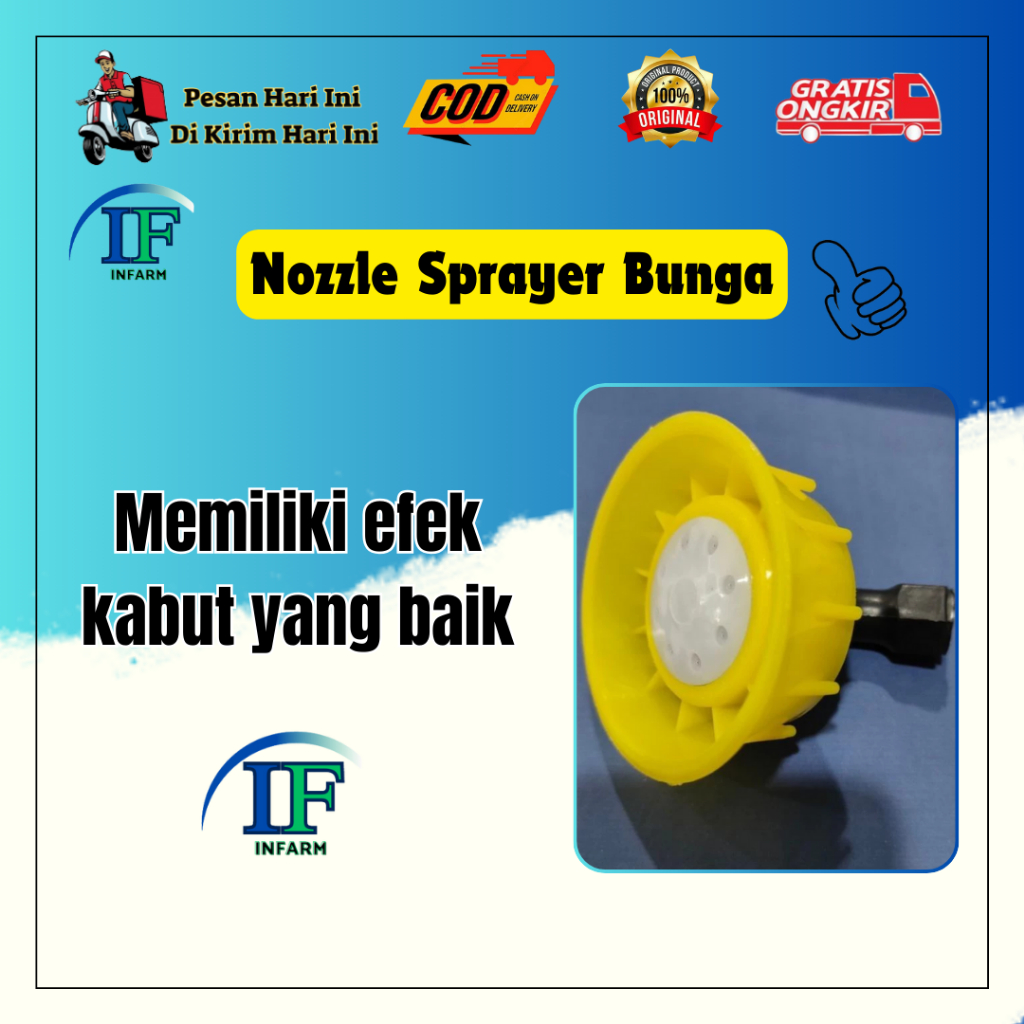 Jual NOZZLE NOZZLE SPUYER NOZZLE PLASTIK NOZZLE MODEL BUNGA 8 LUBANG ...